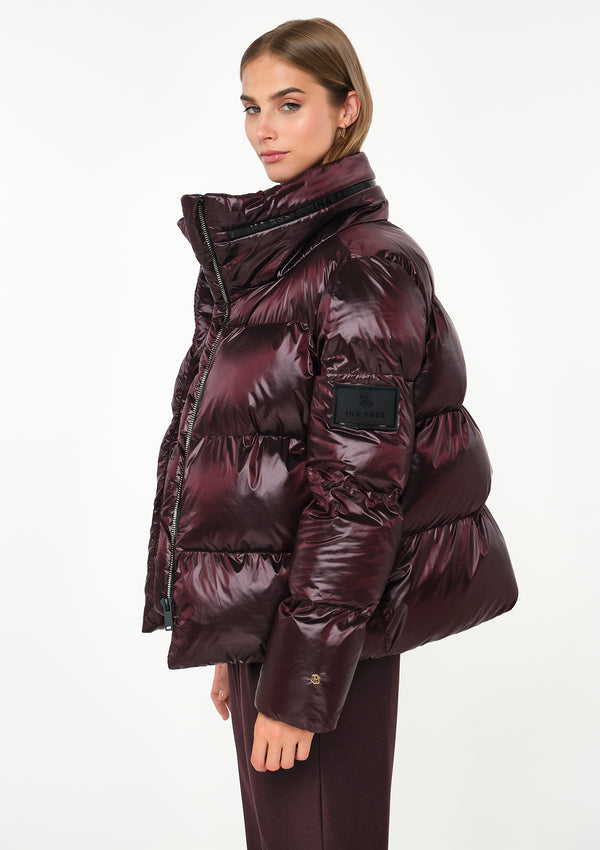 SQN Puffer Jacket tawny port - INA KESS International